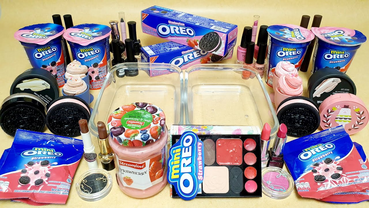 PINK OREO SLIME with 3D Printing Mixing "Blackpink" Makeup & Making ...