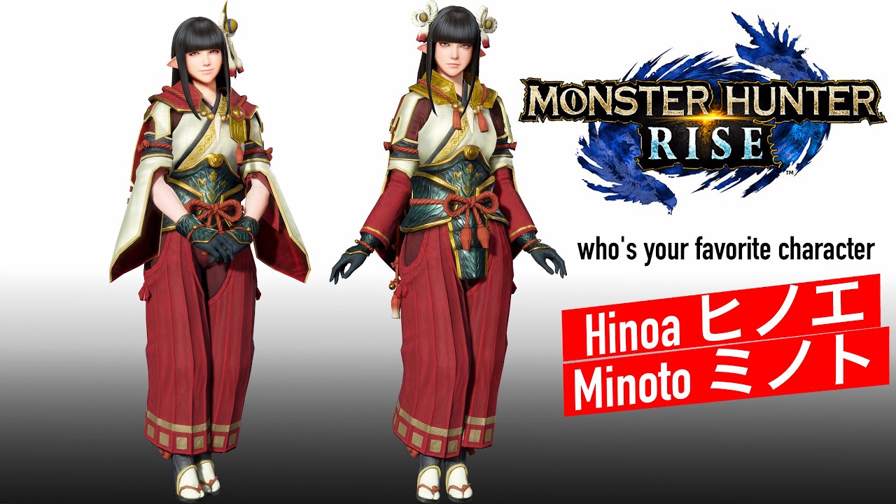 Minoto or Hinoa, Who’s Your Favorite Character ? - YouTube