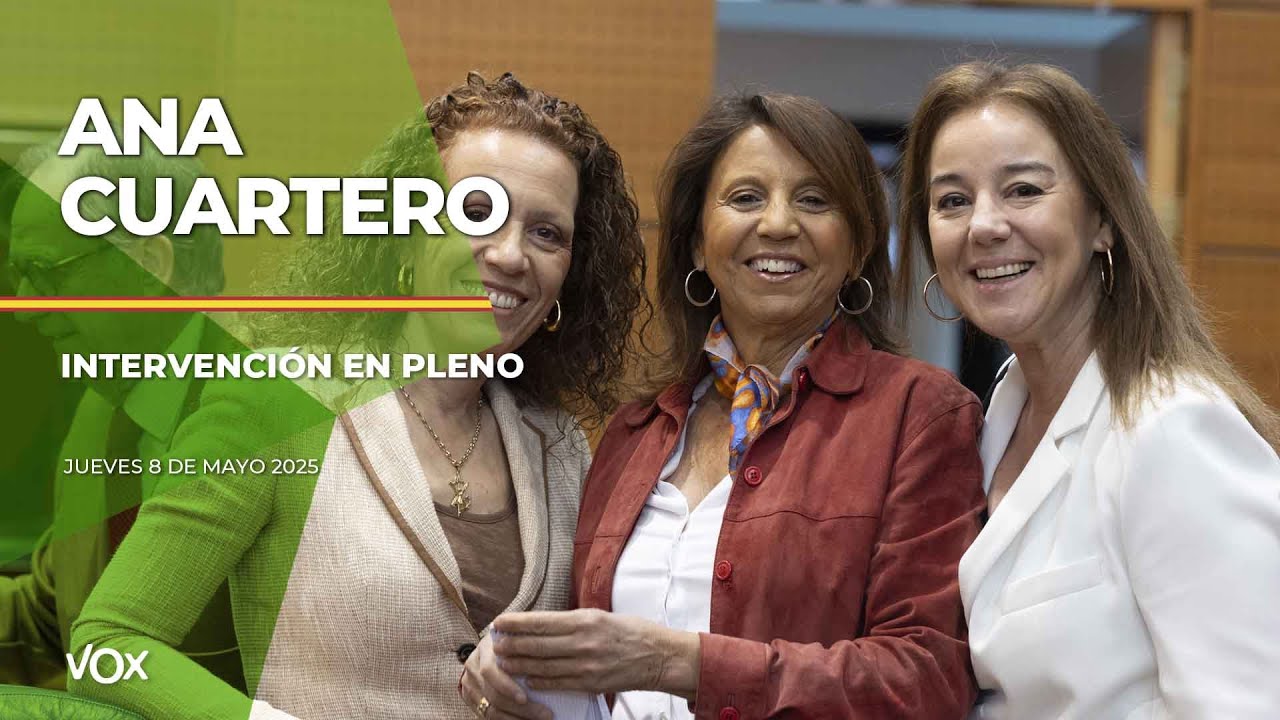 08.05 I ANA CUARTERO. Intervención en Pleno Asamblea de Madrid. - YouTube