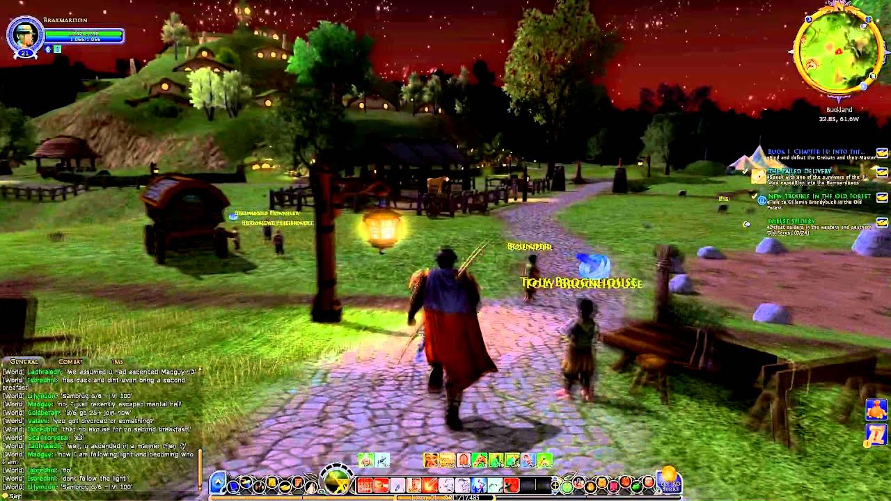 The Lord Of The Rings Online Gameplay A Tour of Buckland At Night ...