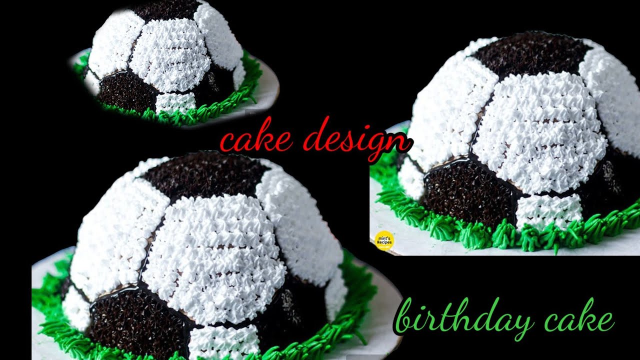 football cake design|how to make football cake very easy very simple ...