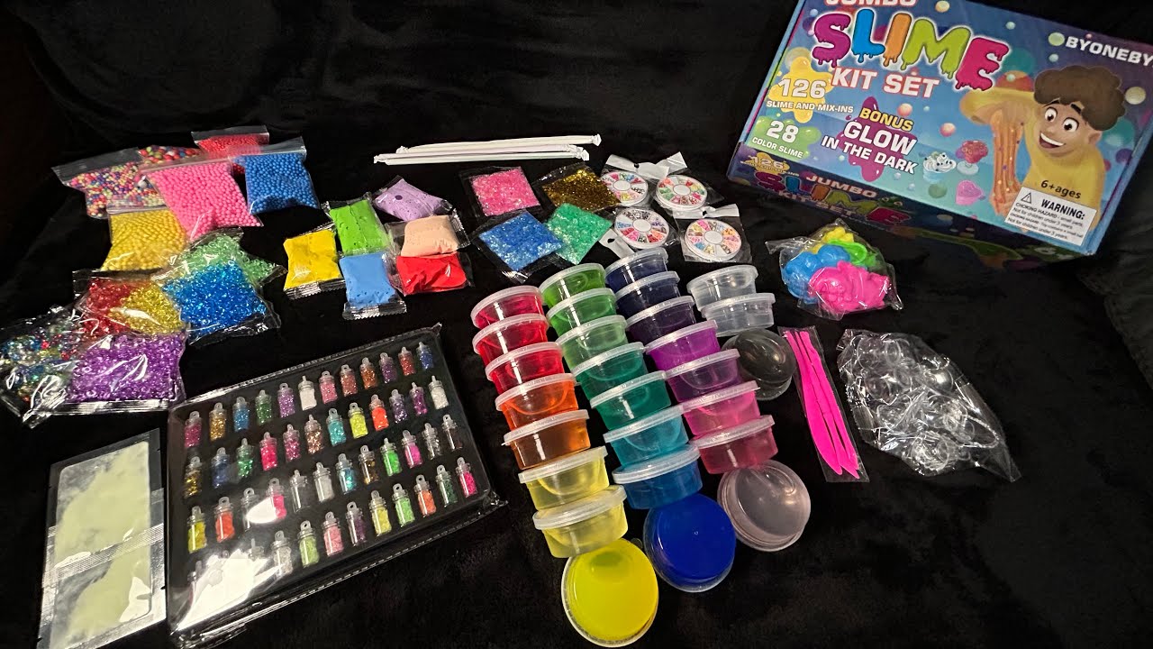 ASMR unboxing of this jumbo slime kit! (Great for beginners, like me ...