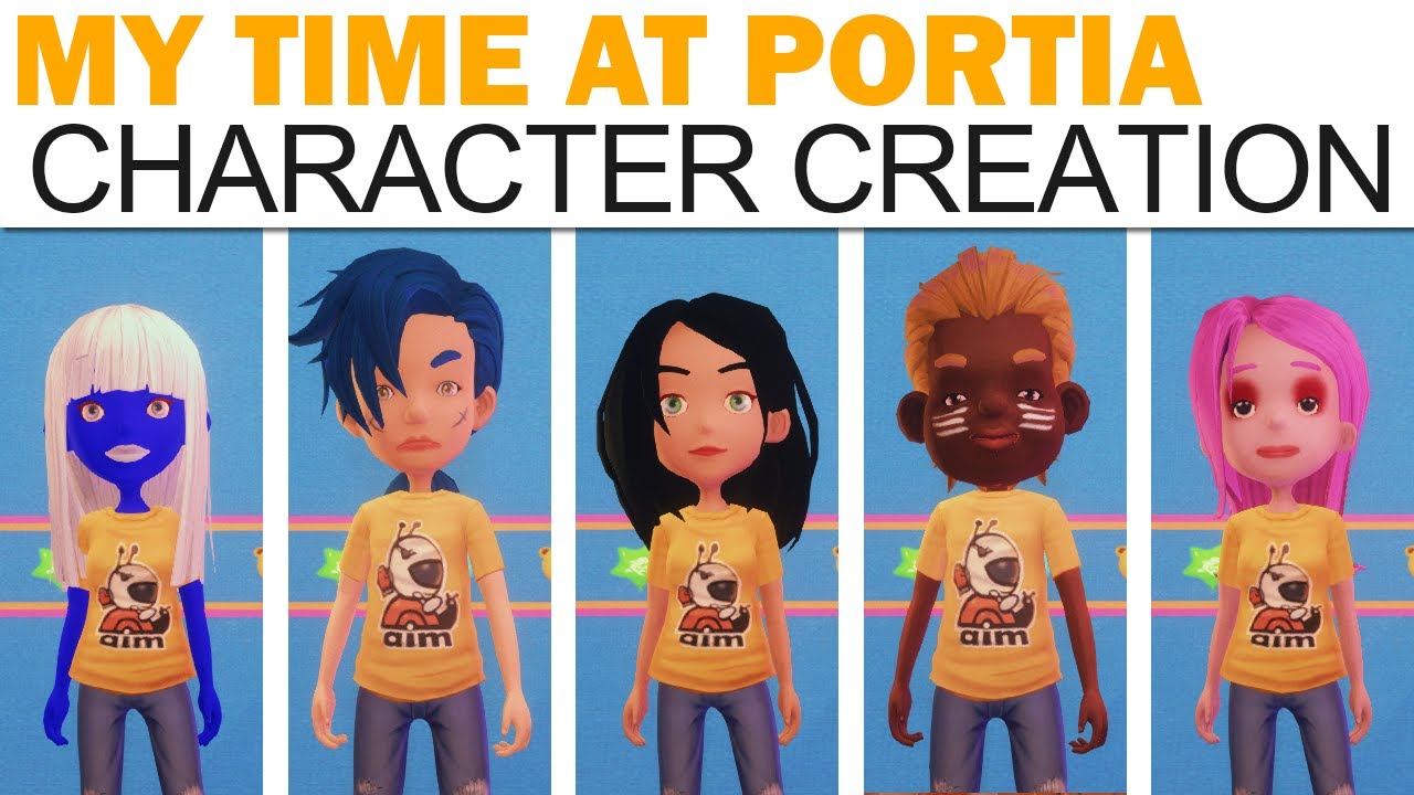 My Time At Portia - Full Character Creation - Male & Female (All ...