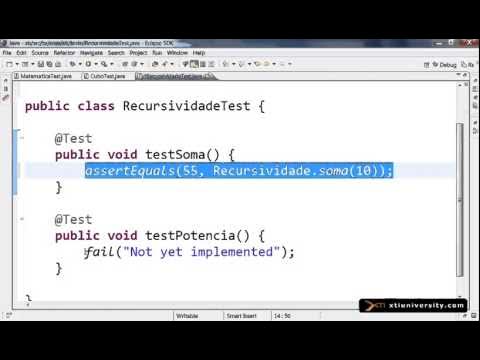 Universidade XTI JAVA 115 TestSuite com JUnit - YouTube