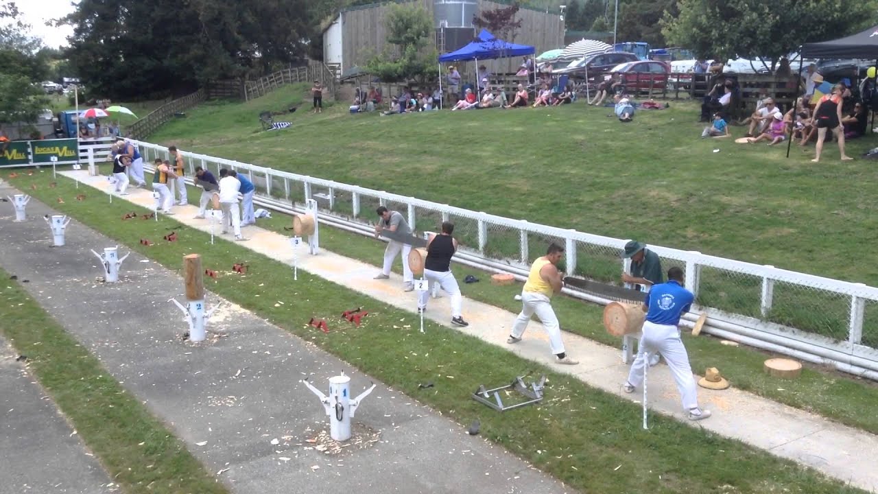 450mm open double saw handicap heat 2 2016 - YouTube