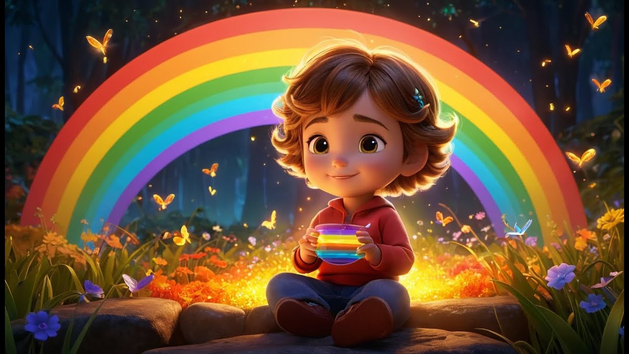 Run Around the Rainbow | Fun Nursery Rhyme for Kids | Sing-Along Song ...