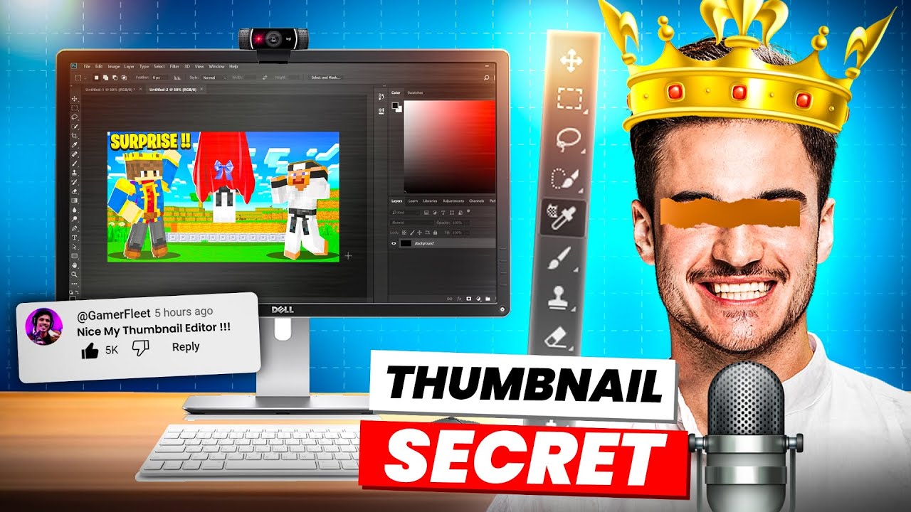 How To Make Gamerfleet Like Thumbnail In Pc Hindi Tutorial - YouTube