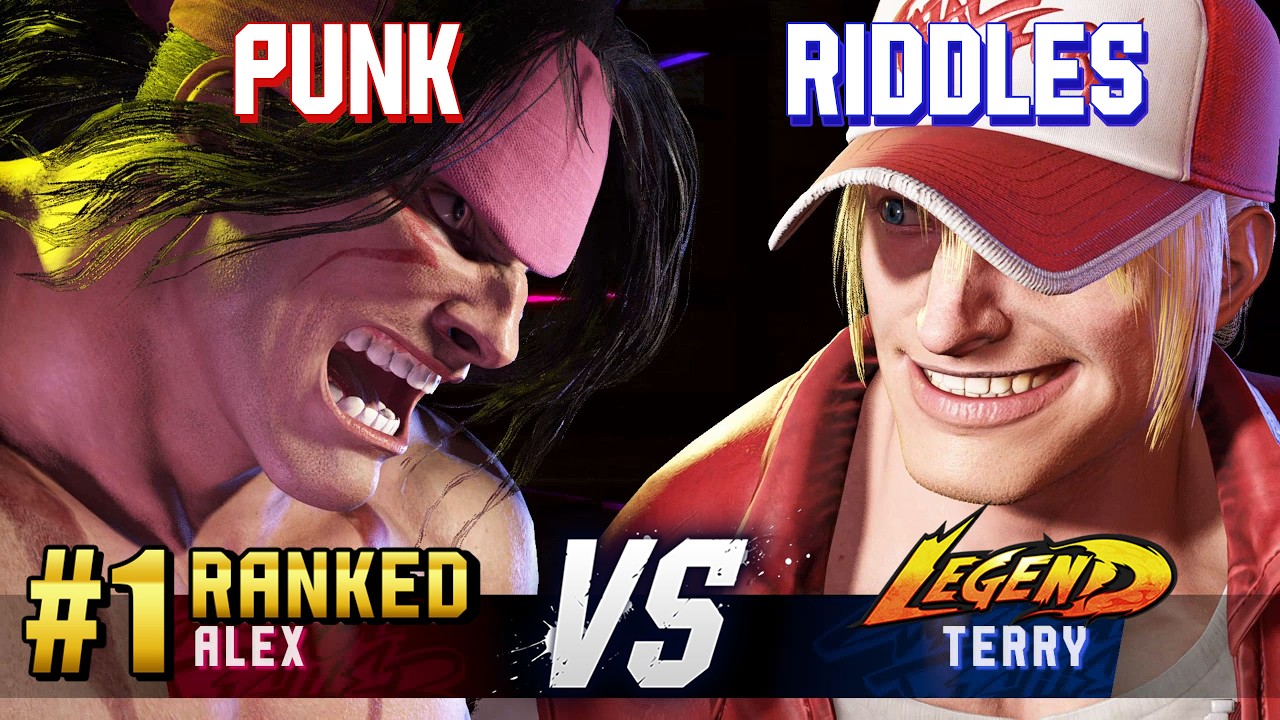 SF6 PUNK (#1 Ranked Alex) vs RIDDLES (Terry) High Level Gameplay - YouTube