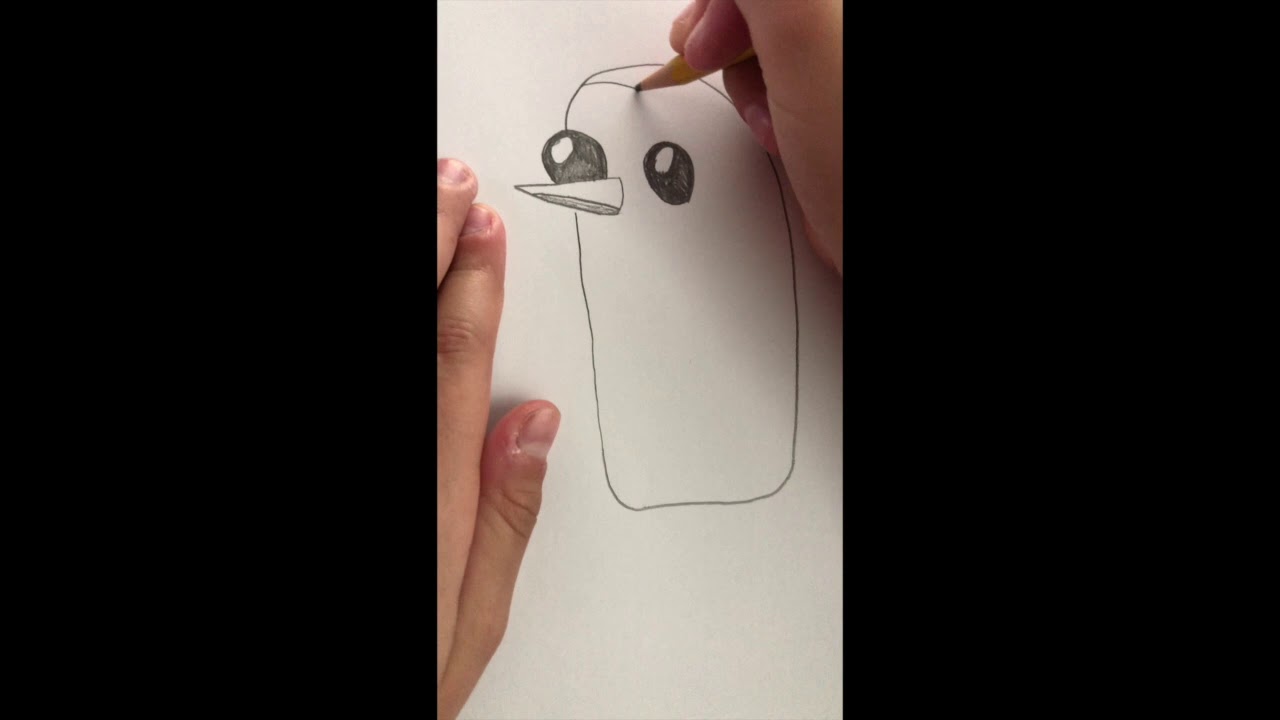 how to draw gunter from adventure time (cartoon network) - YouTube
