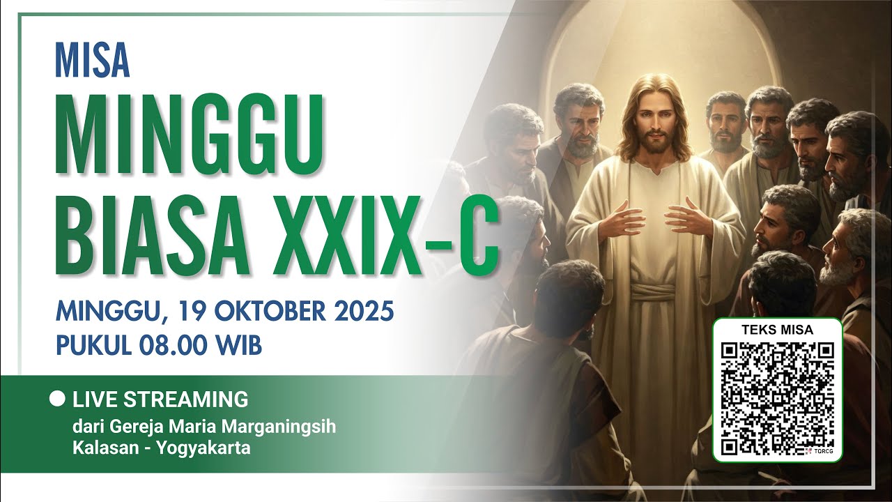 MISA MINGGU BIASA XXIX | MINGGU, 19 OKTOBER 2025 | 08.00 WIB - YouTube