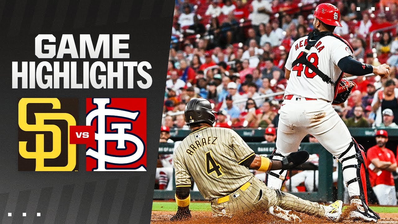 Padres vs. Cardinals Game Highlights (8/26/24) | MLB Highlights - YouTube