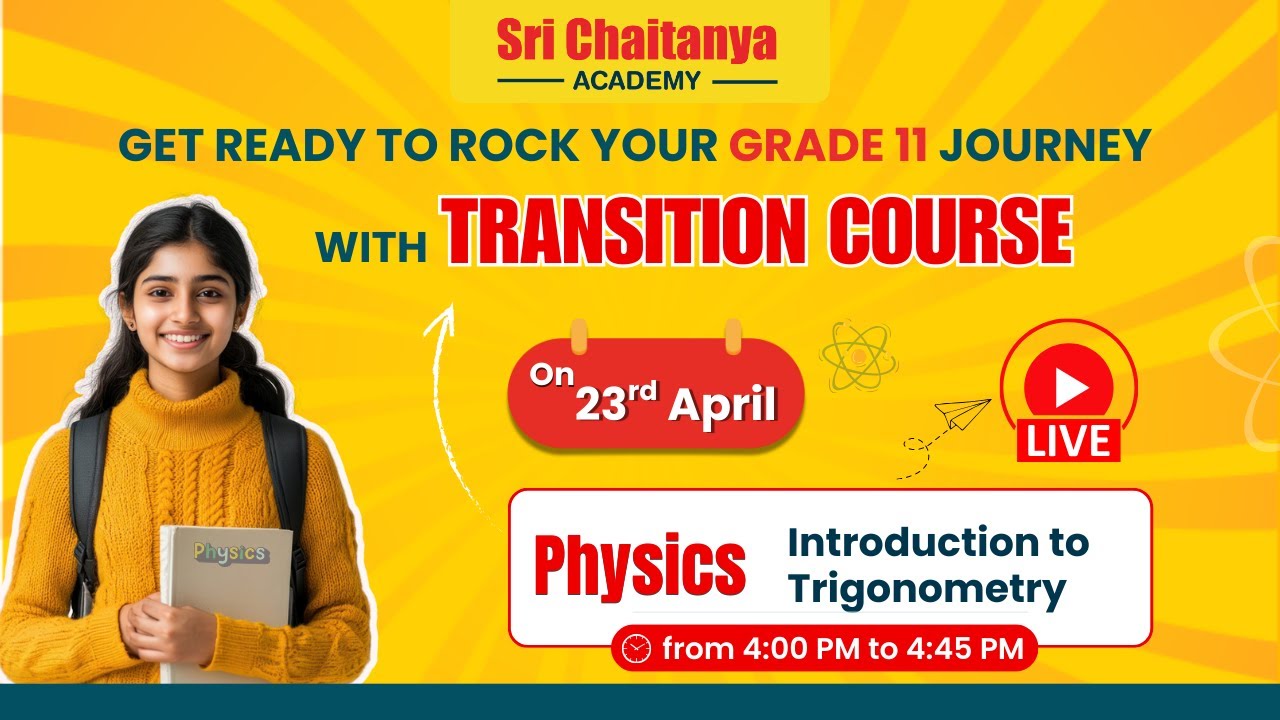 Introduction to Trigonometry | Class 11 Physics | Transition Course for ...