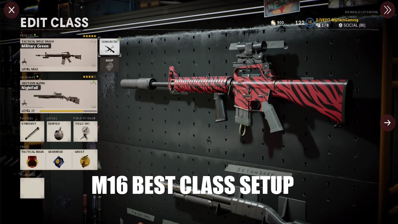 CALL OF DUTY BLACK OPS COLD WAR M16 BEST CLASS SETUP (DOWN BELOW) MORE ...