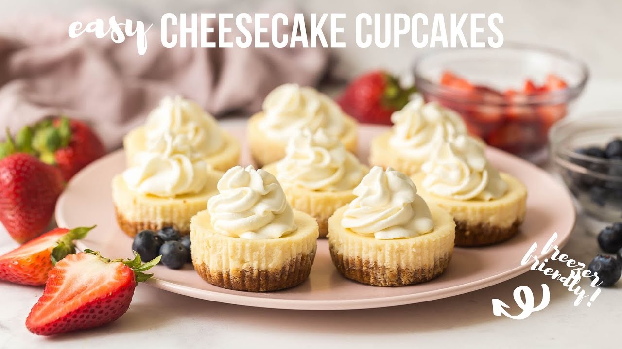 Cheesecake Cupcakes - make ahead and freezer friendly! | The Recipe ...