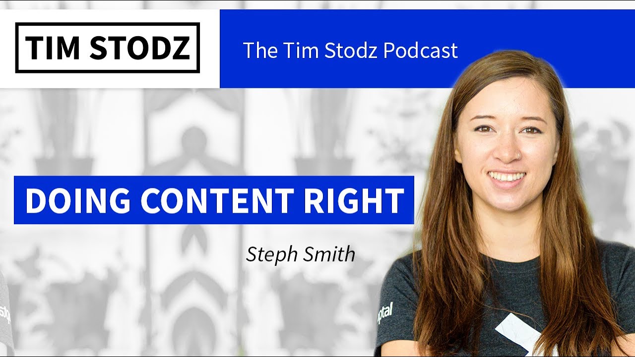 Steph Smith and The Success of Her Book, "Doing Content Right" - EP 115 ...