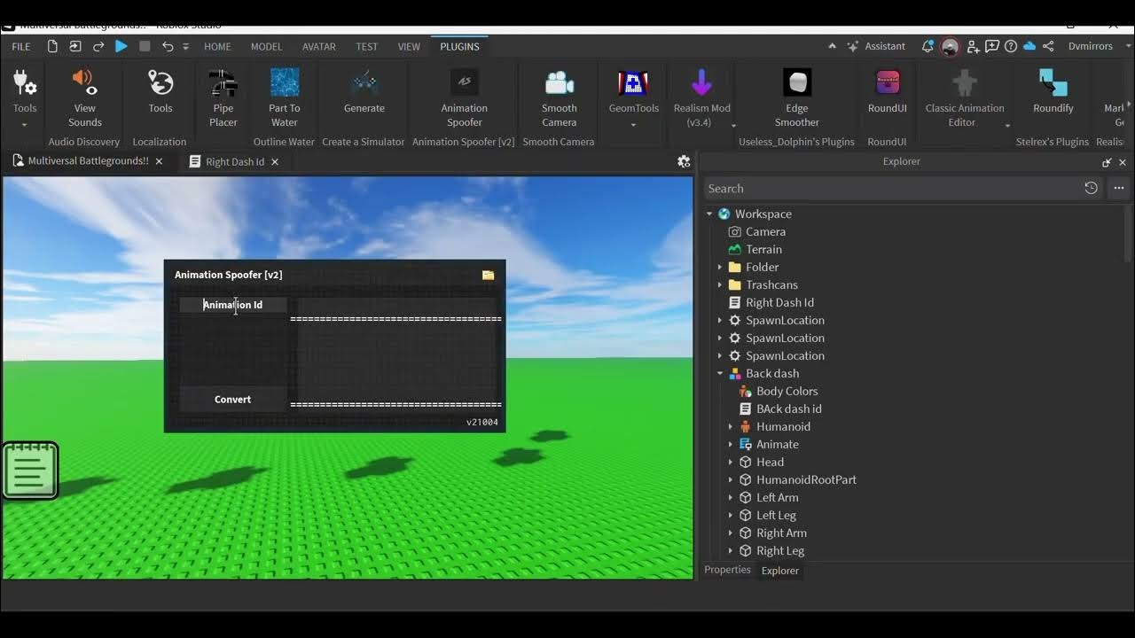 How to use animation spoofer in roblox studio - YouTube