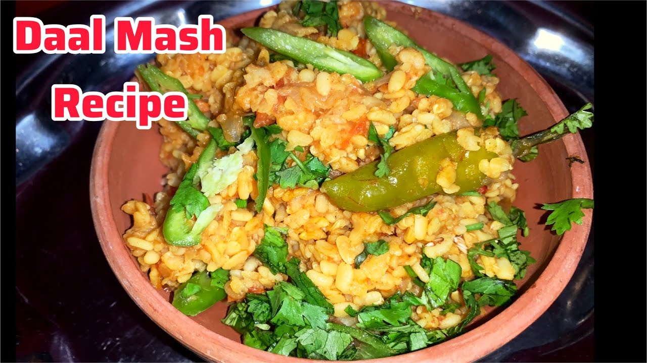 Daal mash recipe || daal mash dhaba style || mash daal with tadka ...
