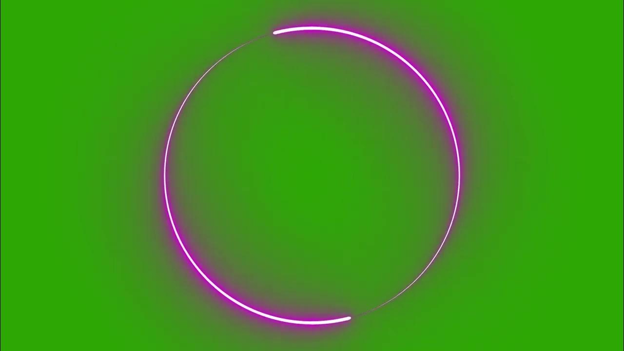 Pink Neon Border Green Screen Overlay Motion Graphics 4K 30fps ...