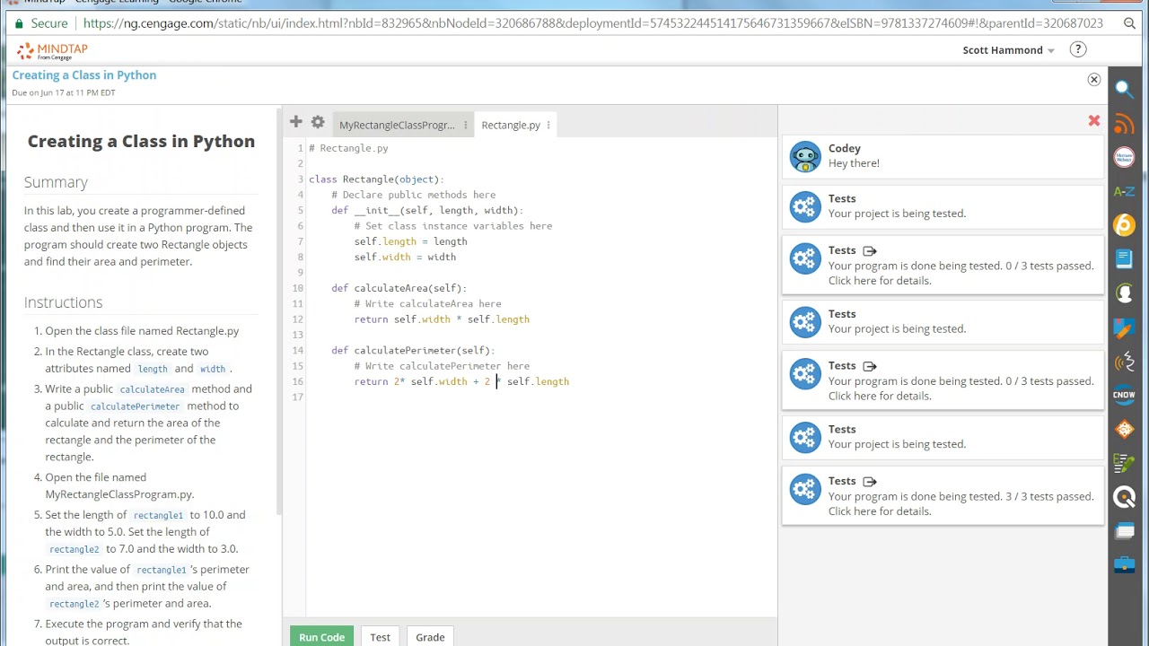 Cop1000 Creating A Class In Python Youtube 0035