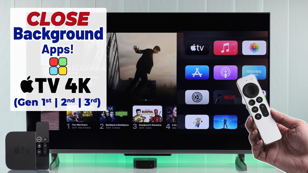 Apple TV 4K: How To Close Background Running Apps! - YouTube
