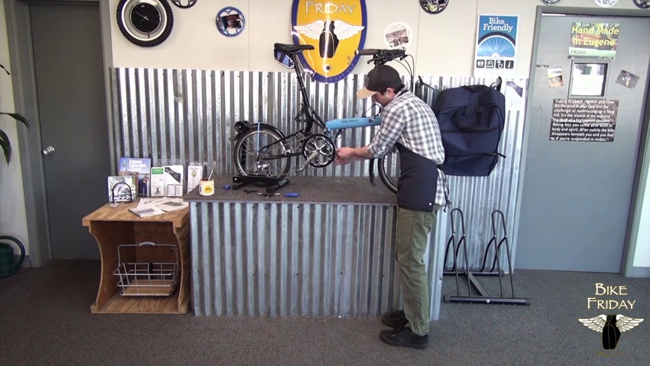 Bike Friday tikit Hinge Maintenance - YouTube