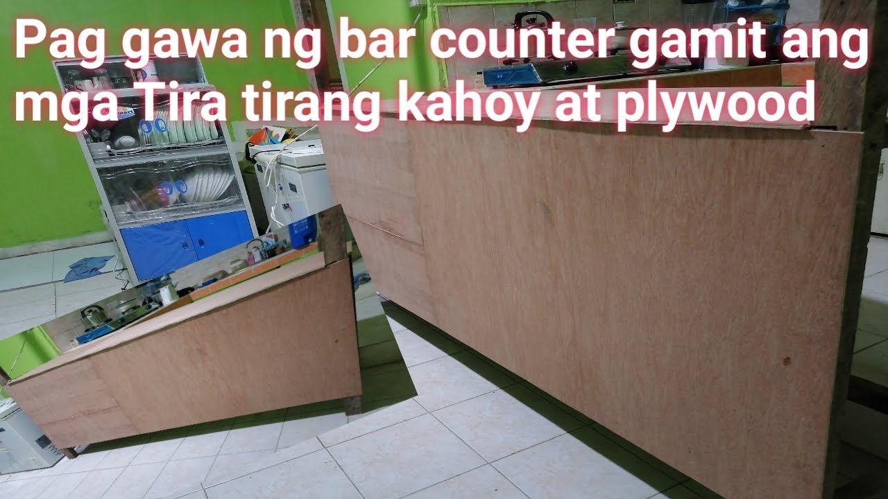 DIY BAR COUNTER | HOW TO MAKE BAR COUNTER | PAANO GUMAWA NG BAR COUNTER ...
