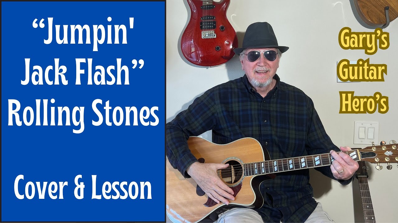 "Jumpin' Jack Flash", Simplified Acoustic Guitar Lesson - YouTube