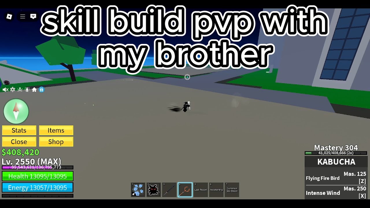 blox fruits || skill build pvp with my brother - YouTube