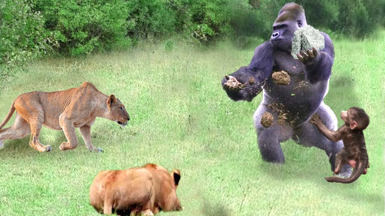 Wrath Of Monkey Father! The Father Monkey Risked His Life To Kill The ...