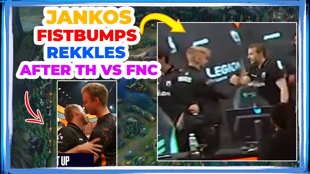 Jankos FISTBUMPS FNC Rekkles First Time After G2 DRAMA 👀 - YouTube