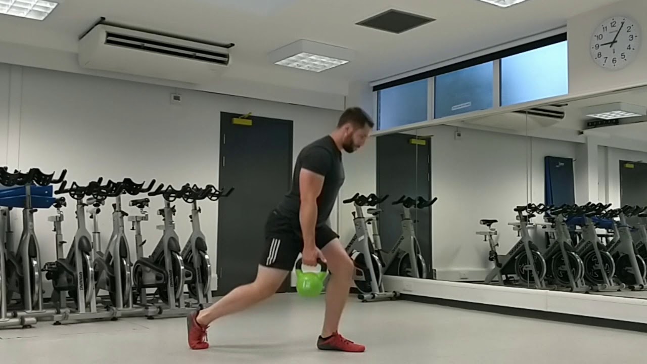 Suitcase Static Lunge - YouTube
