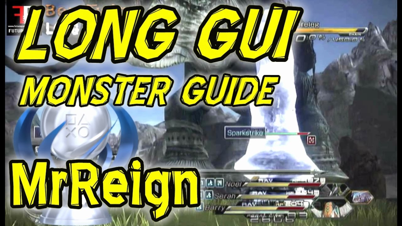 FINAL FANTASY 13-2 - Monster Guide - Long Gui - YouTube