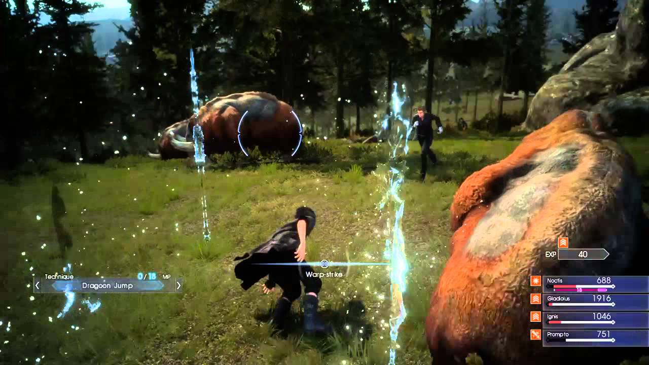 FINAL FANTASY XV SPECIAL MOVE (Armiger) - YouTube