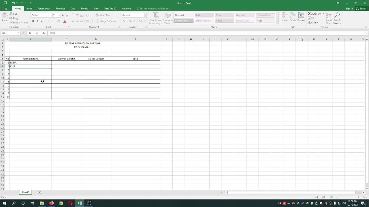 TUTORIAL EXCEL PEMULA PART 1 - YouTube