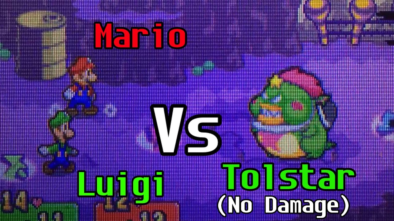 Mario & Luigi - Superstar Saga [Boss 1] Tolstar (No Damage) - YouTube
