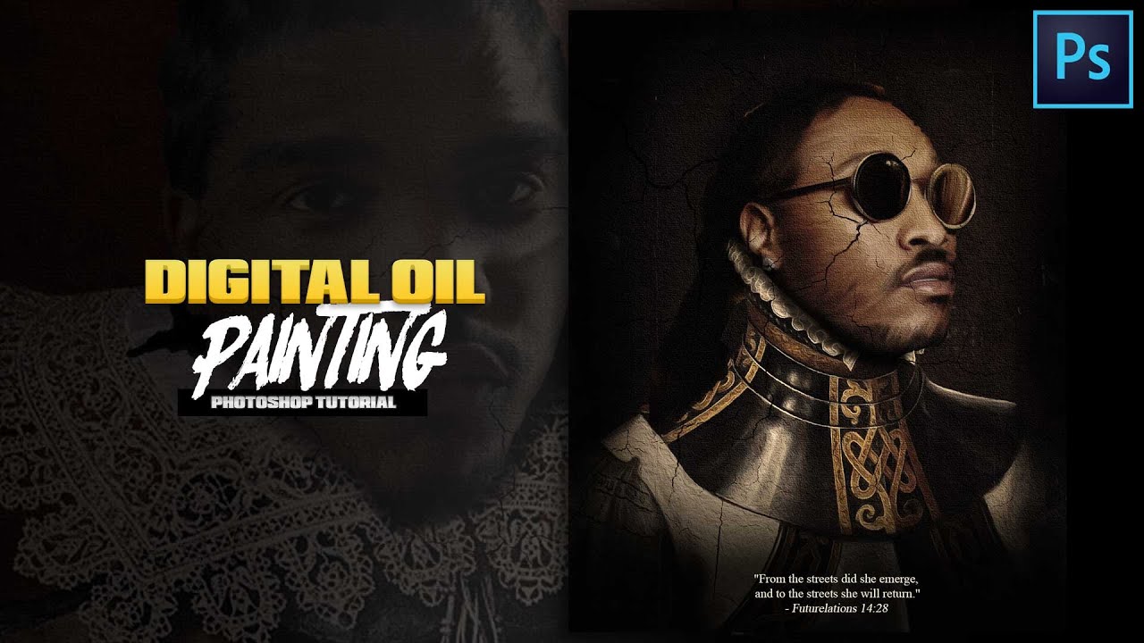 How to Create digital OIL PAINTING | PHOTOSHOP Tutorial | FUTURE GFX ...