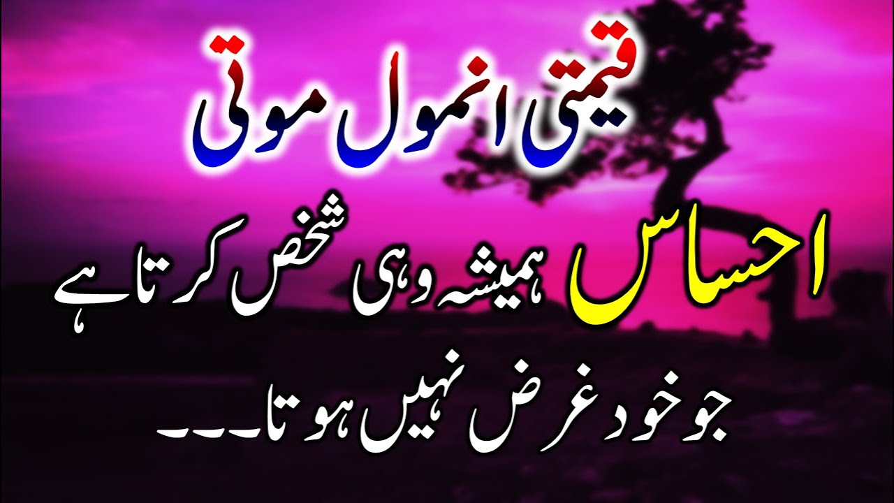 Anmol Sachi Batain About Life in Urdu | Love Life Quote in Urdu - YouTube