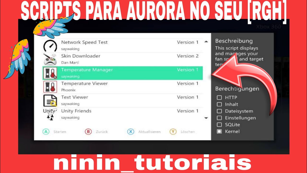 como baixar os scripts da aurora no xbox 360 RGH | melhores - YouTube