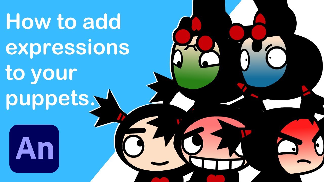 How to add expressions to your Flash puppets - Adobe Animate - YouTube