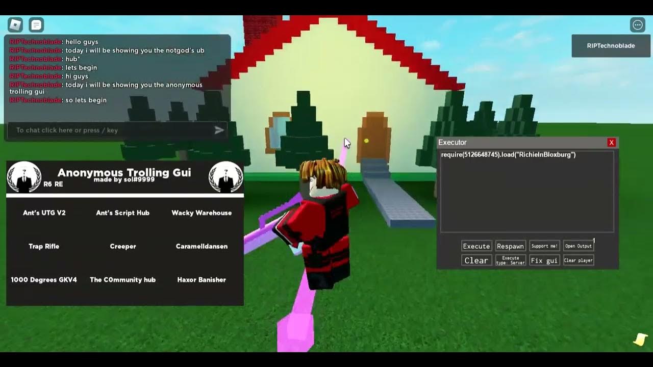 Roblox Script Showcase Anonymous Trolling Gui - Ultimate Trolling Gui - YouTube