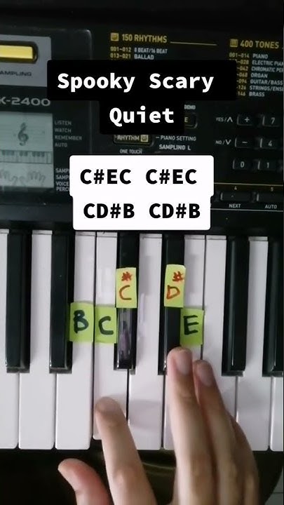 Tutorial 75 | Spooky Scary Quiet Atmosphere. 🎹 #pianotutorial # ...
