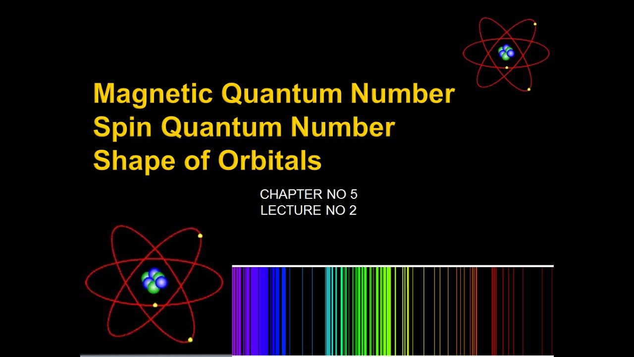 Magnetic Quantum Number, Spin Quantum Number and Shape of Orbitals ...