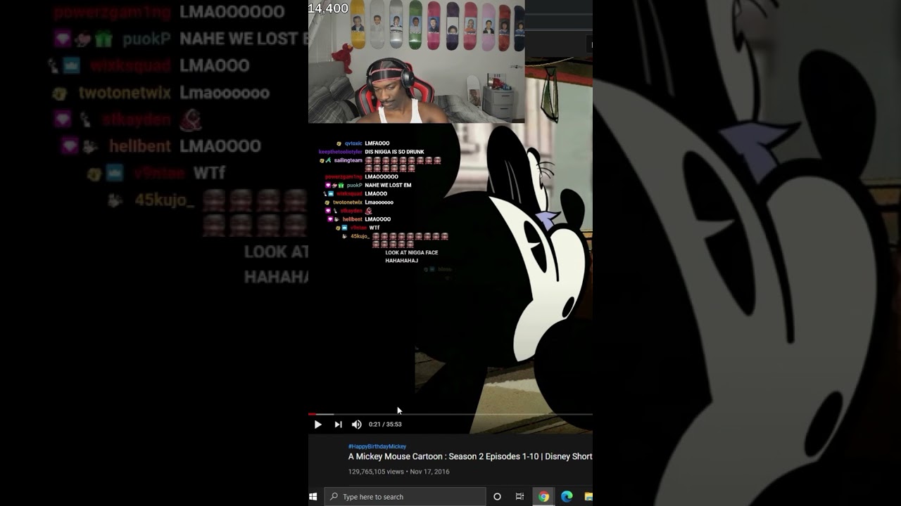 Brucedropemoff Thinks Mickey Mouse is Zack and Cody😭 - YouTube