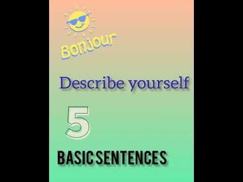 Describing yourself in french - YouTube
