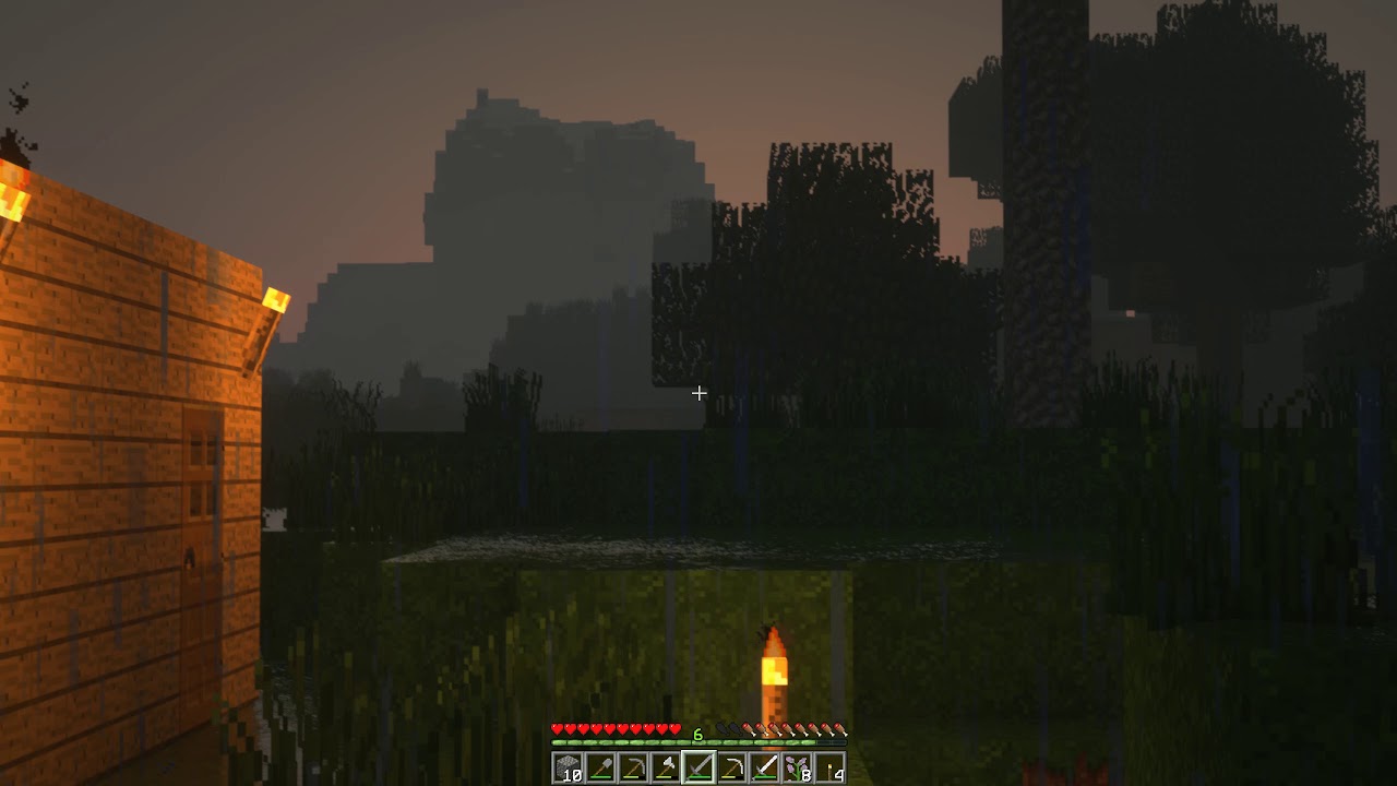 Minecraft Shaders Raining - YouTube