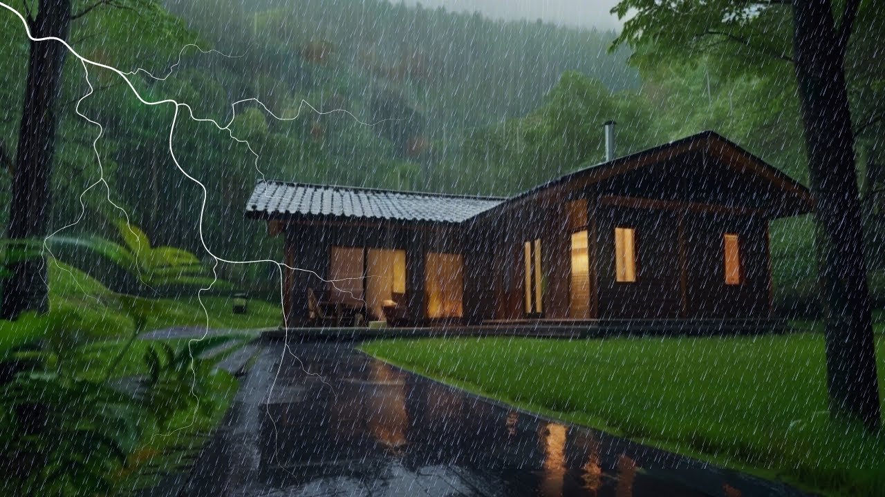 Calming Rain Sounds for Peaceful Sleep, Therapy, Stress Healing, ASMR ...