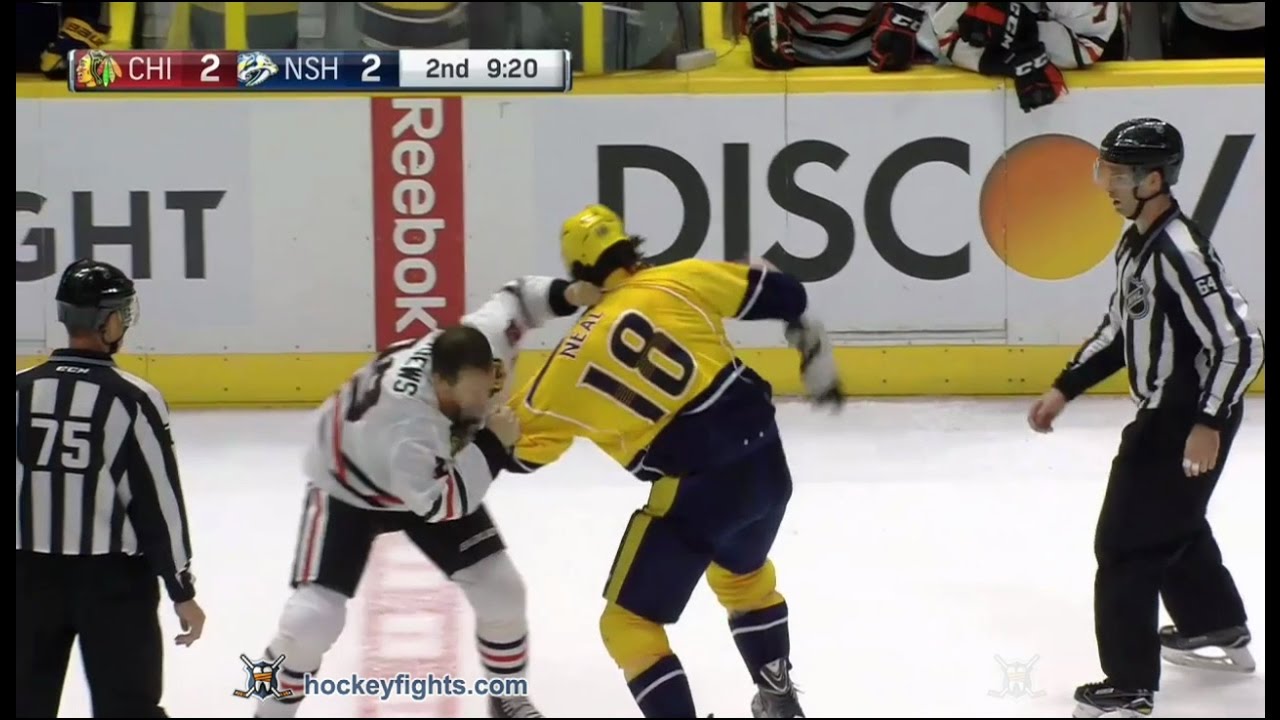 Jonathan Toews vs James Neal Oct 14, 2016 - YouTube