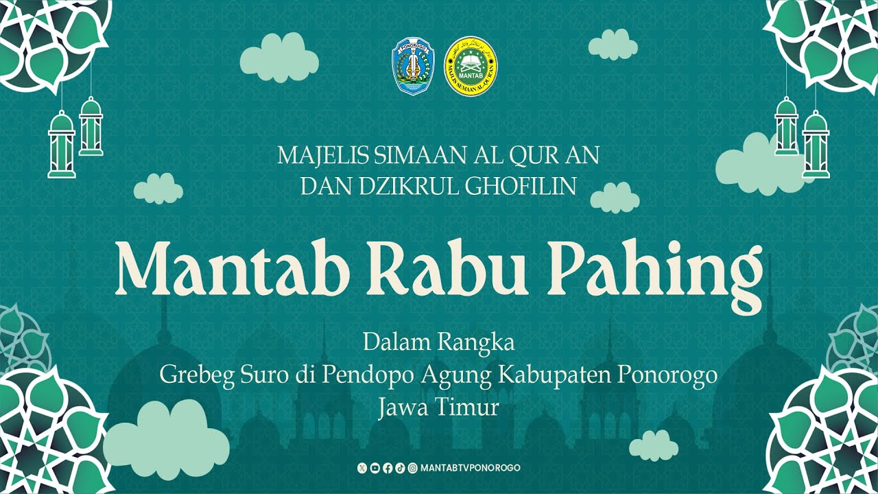 📡 Live Pagi - Semaan Al-Quran "Mantab" Rabu Pahing - di Pendopo Kab ...