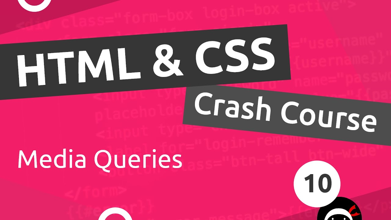 Html And Css Crash Course Tutorial 10 Intro To Media Queries Youtube