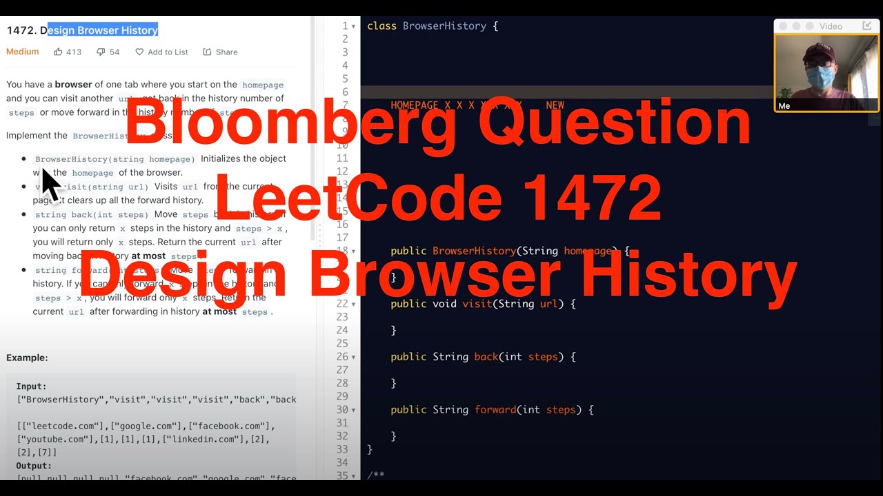 Bloomberg Software Engineer Interview Question LeetCode 1472 Design bloomberg-software-engineer-interview-question-leetcode-1472-design